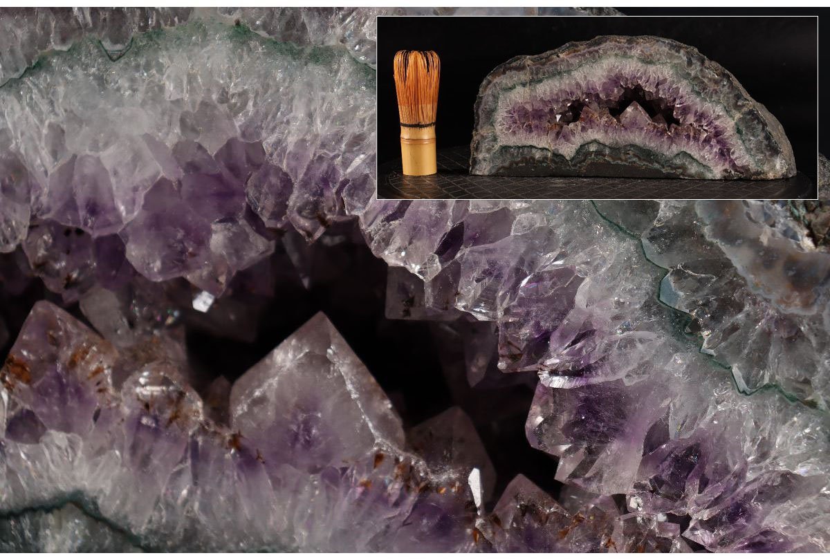 Yahoo!オークション - [URA]天然アメジスト晶洞/約6745g/7-9-147(検)骨...