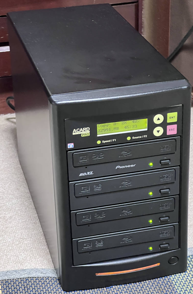 Yahoo!オークション - ACARD DVD・BDデュプリケーター PioneerBDx4+HDD...