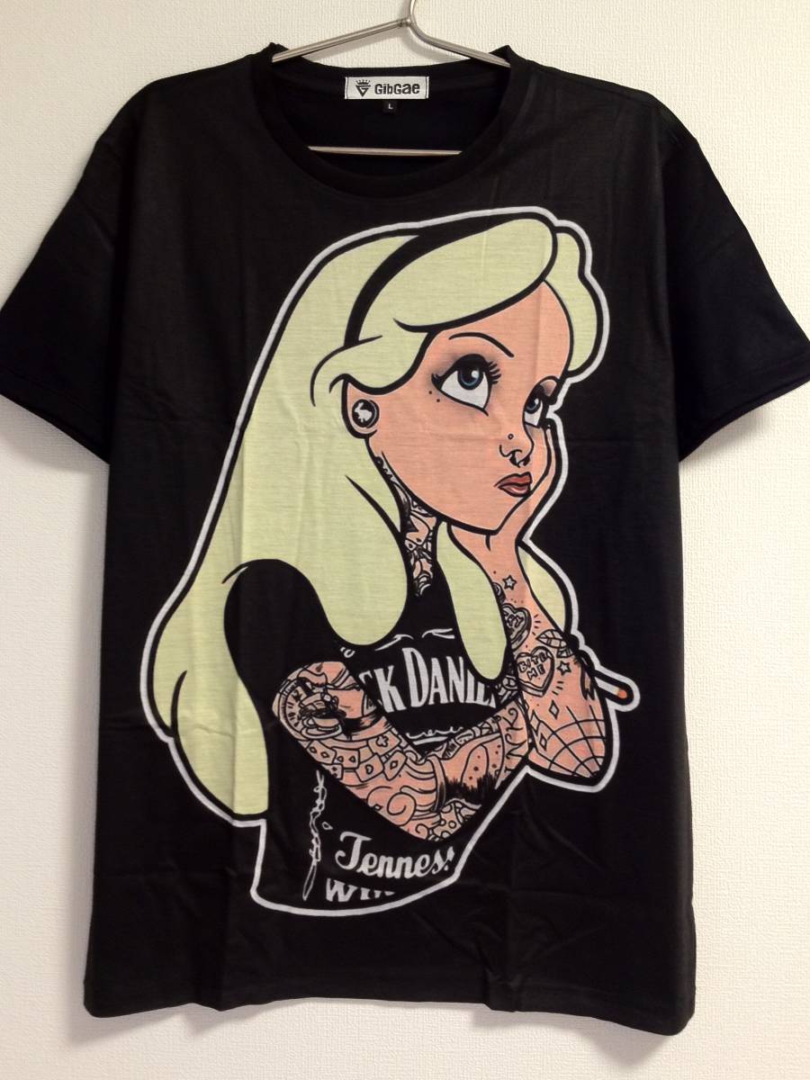 送込/新品【XL】ふしぎの国の TATTOO アリス 金髪 Tシャツ 送込/新品【XL】ふしぎの国の TATTOO アリス 金髪 Tシャツ