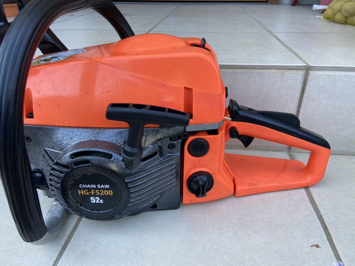 Yahoo!オークション - 52cc ハイガー産業 エンジンチェーンソー チ...
