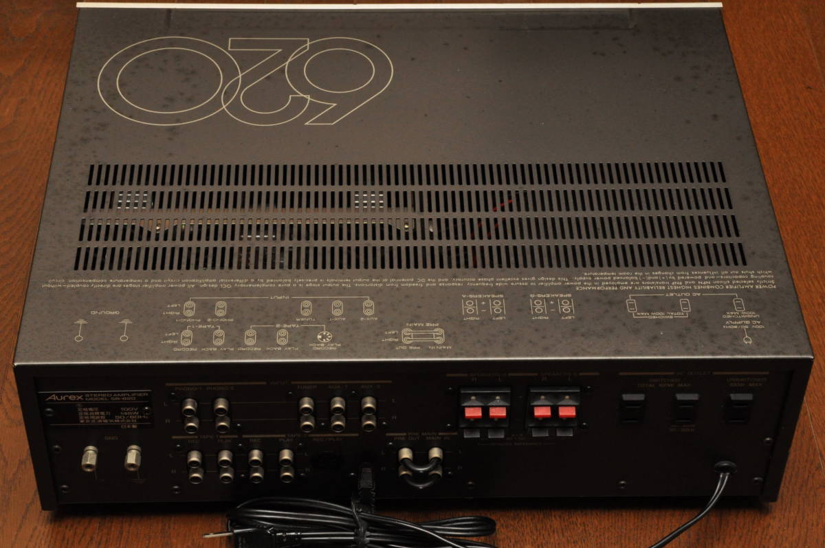 Yahoo!オークション - 東芝 Aurex SB-620 プリメインアンプ オーバーホ...