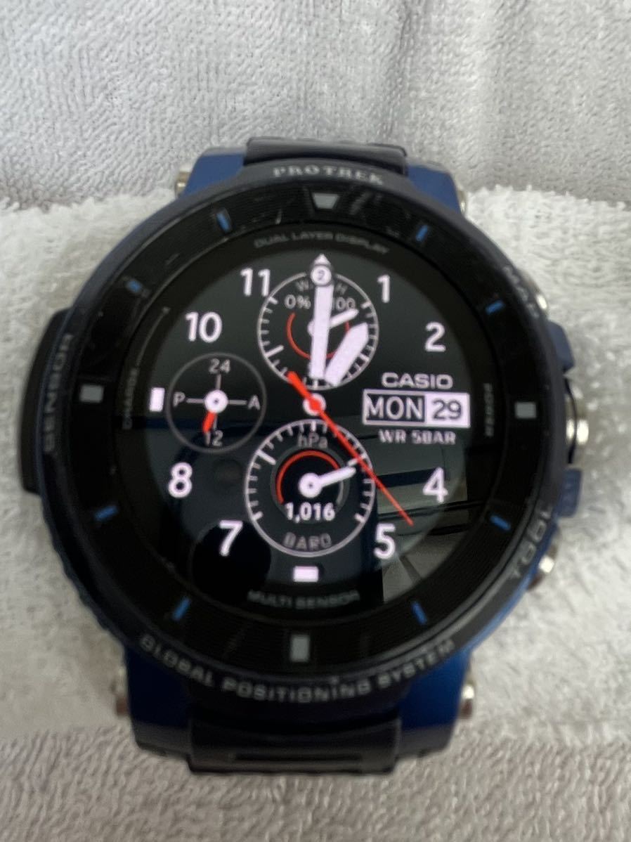 Yahoo!オークション - カシオ スマートウォッチ WSD-F30 ブルー プロト...