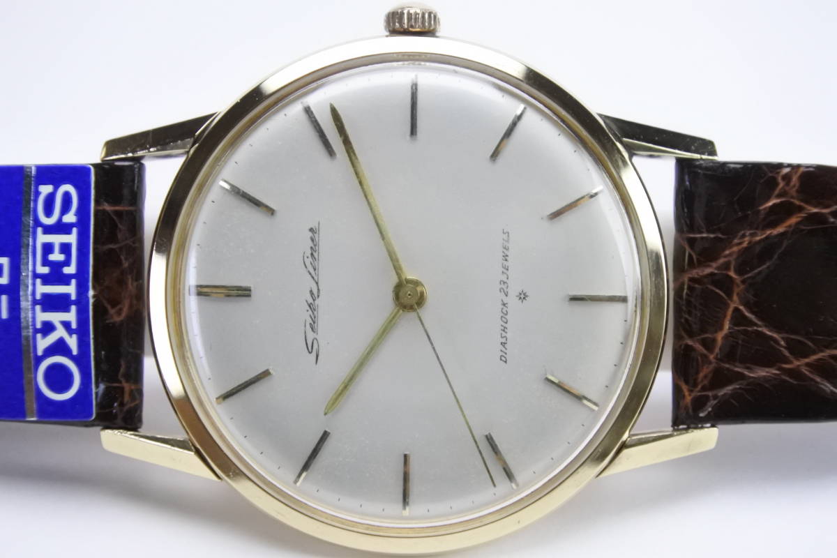 Yahoo!オークション - 製造数非常希少 1961年製 SEIKO LINER 23石 K...
