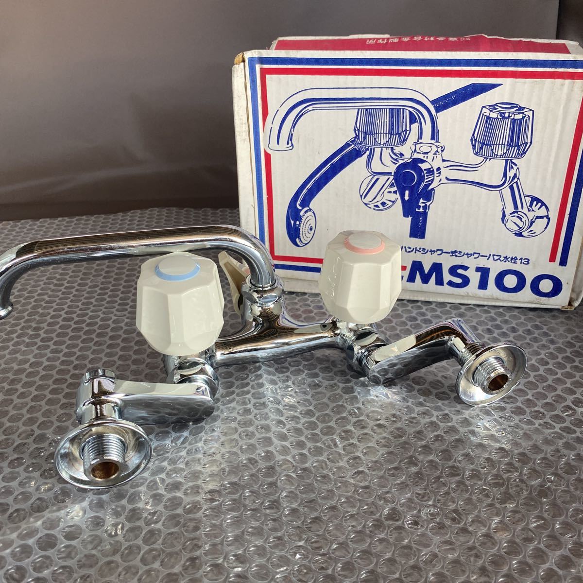 Yahoo!オークション - MYM 2ハンドルシャワー 温水 混合栓 MS100シャワ...