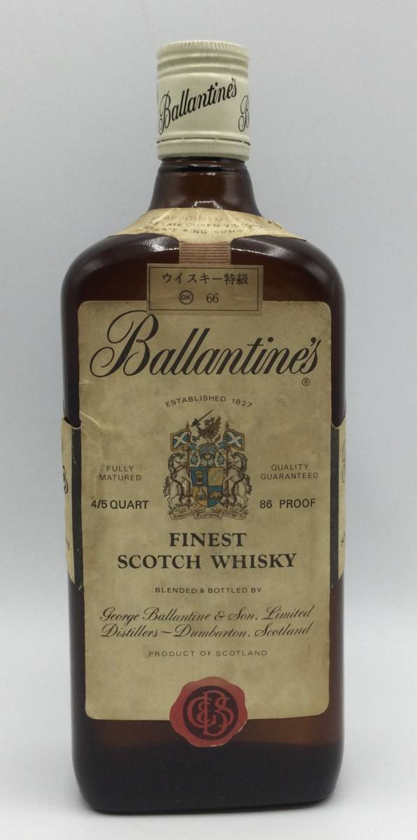 Yahoo!オークション - JJ40 〈未開栓〉Ballantine's バランタイン 1827...