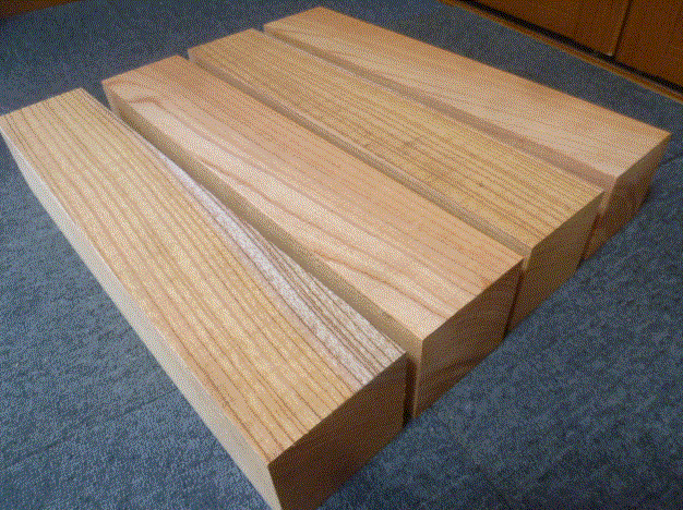 Yahoo!オークション - ケヤキ 角材 無垢材 4本セット AT30