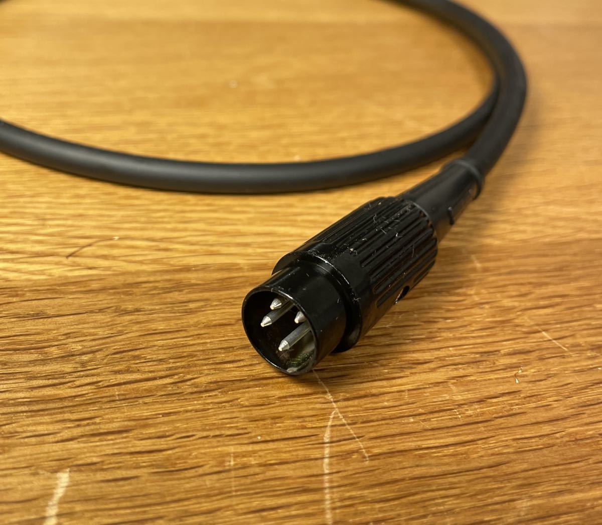 DIN4/5ピン-RCAオスケーブル1m モガミ2549使用/QUAD33/34/44等に｜PayPayフリマ