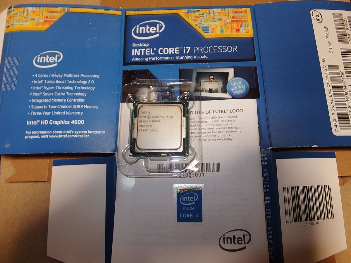 Yahoo!オークション - Intel CPU Core i7 4790 BOX 動作OK