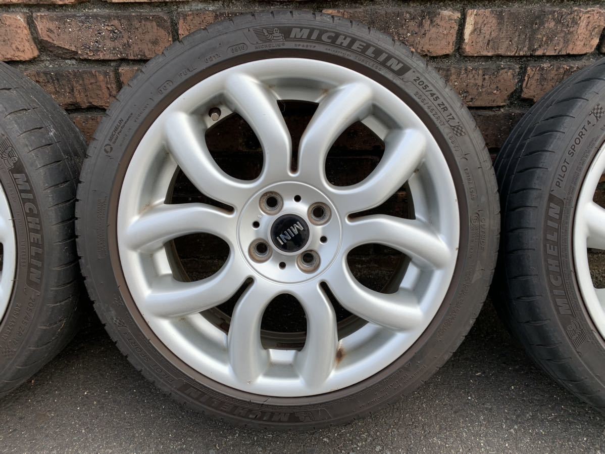 BMW MINI ミニ ミニクーパー 純正 オプション 17インチ アルミホイール PCD 100 205/45R17 4本セット JCW パイロットスポーツ4(ラジアルタイヤ)｜売買された ...