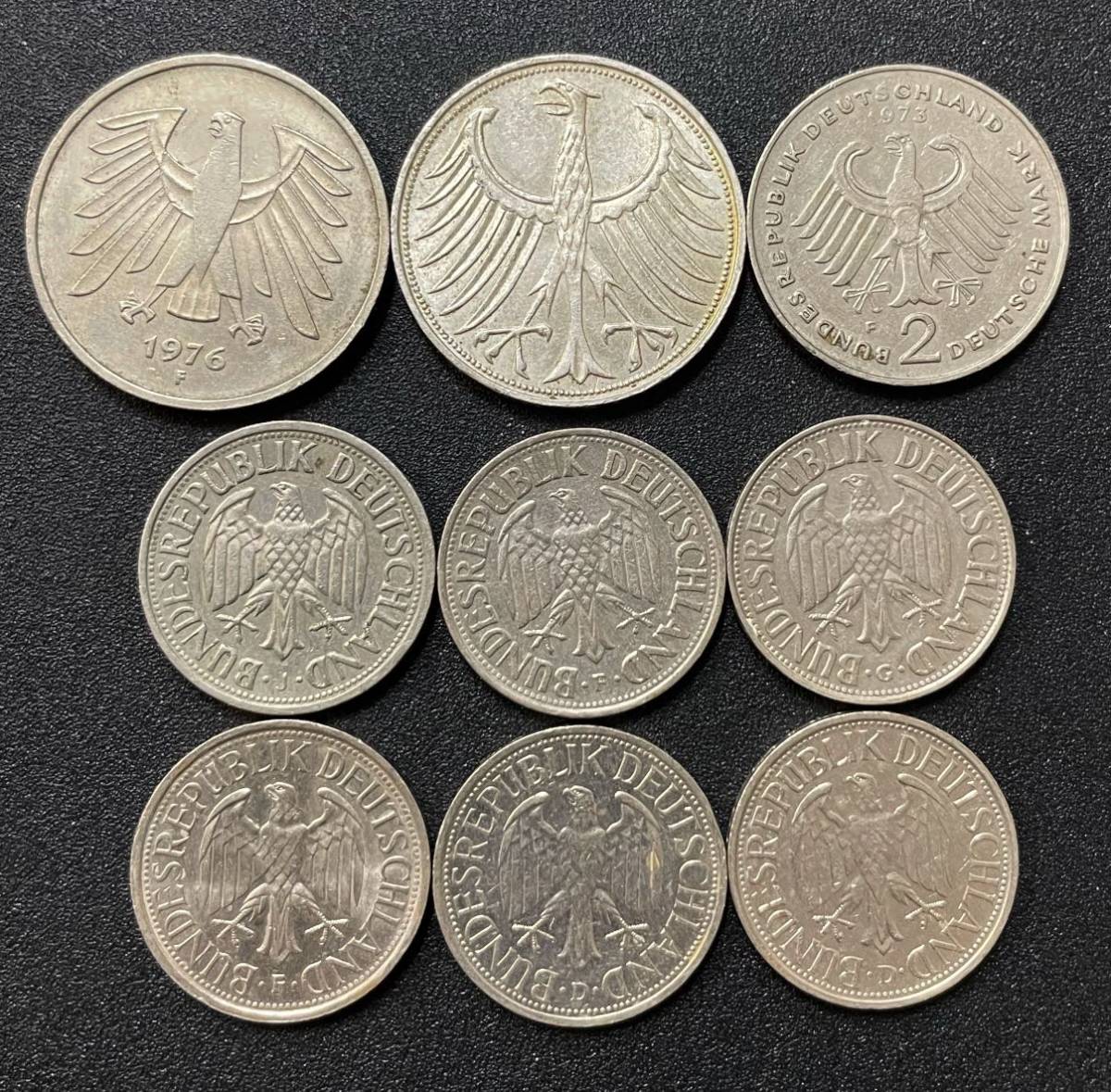 Yahoo!オークション - KTH-079 ドイツ アンティークコイン 9枚セット 1...