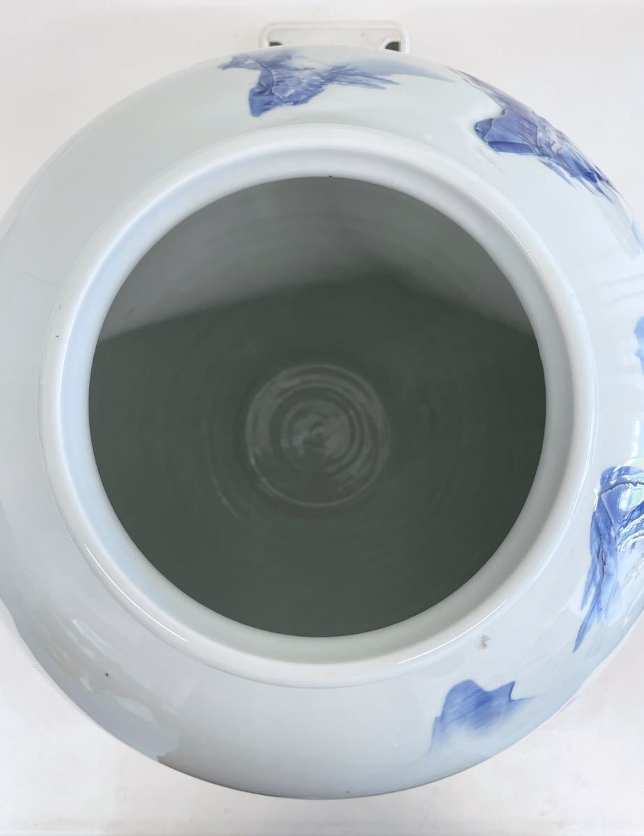 KTH-067 有田焼 東白造 染付 浮彫 山水風景図 花生 花瓶 壺(染付)｜売買されたオークション情報、yahooの商品情報をアーカイブ公開 - オークファン（aucfan.com）