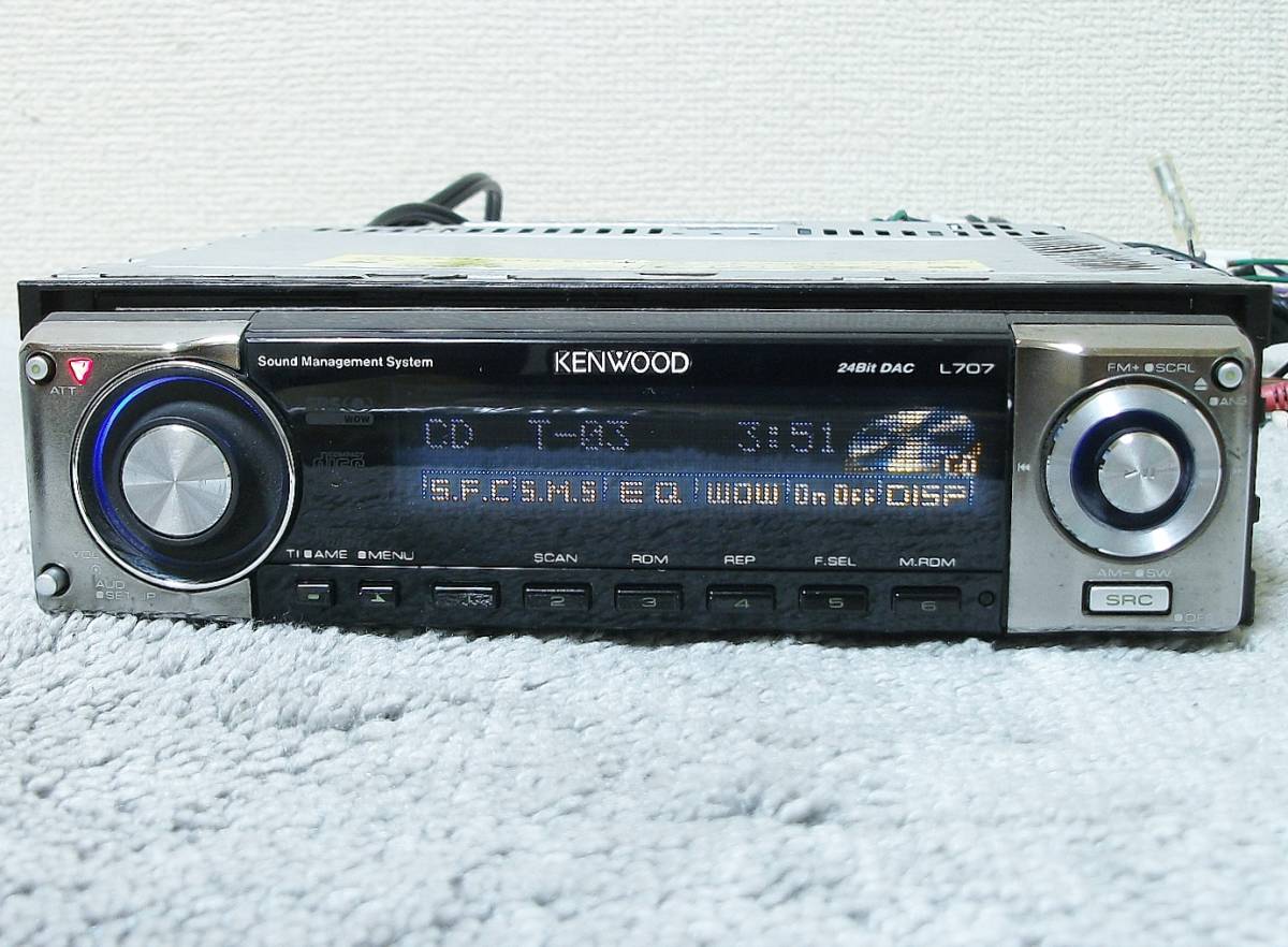Yahoo!オークション - 送料無料 ケンウッド L707 1DIN CD デッキ CD プ...