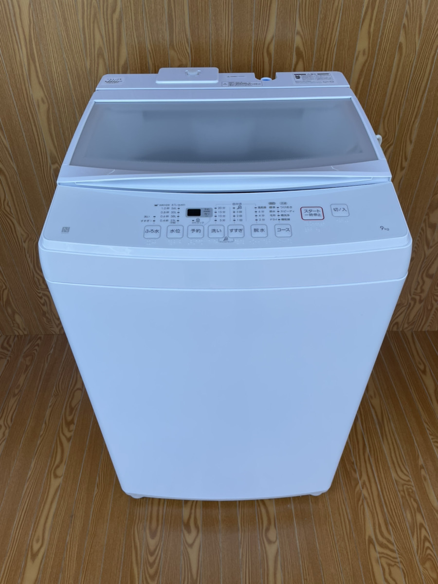 Yahoo!オークション - 美品 動作OK ニトリ 全自動洗濯機 9Kg NTR90 ト...