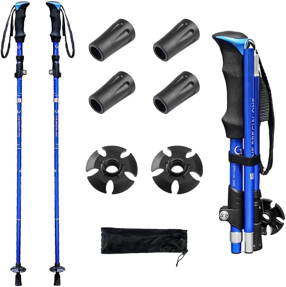 Yahoo!オークション - Glvaner トレッキングポール 2本セット 折りたた...