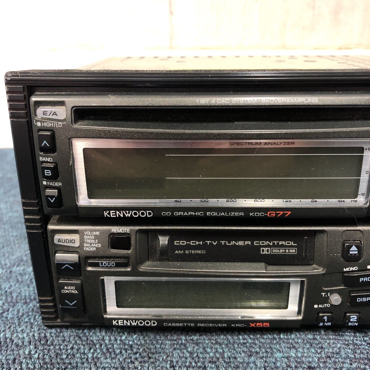Yahoo!オークション - [な EC]希少 KENWOOD KDC-G77 KRC-X55 旧車 ケ...