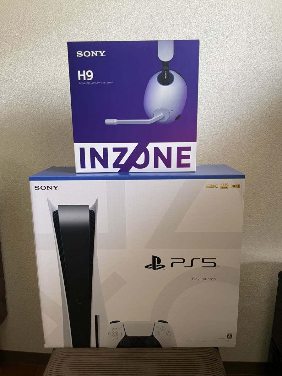Yahoo!オークション - 【新品】PS5本体 ディスクドライブ ＋ INZONE H9...