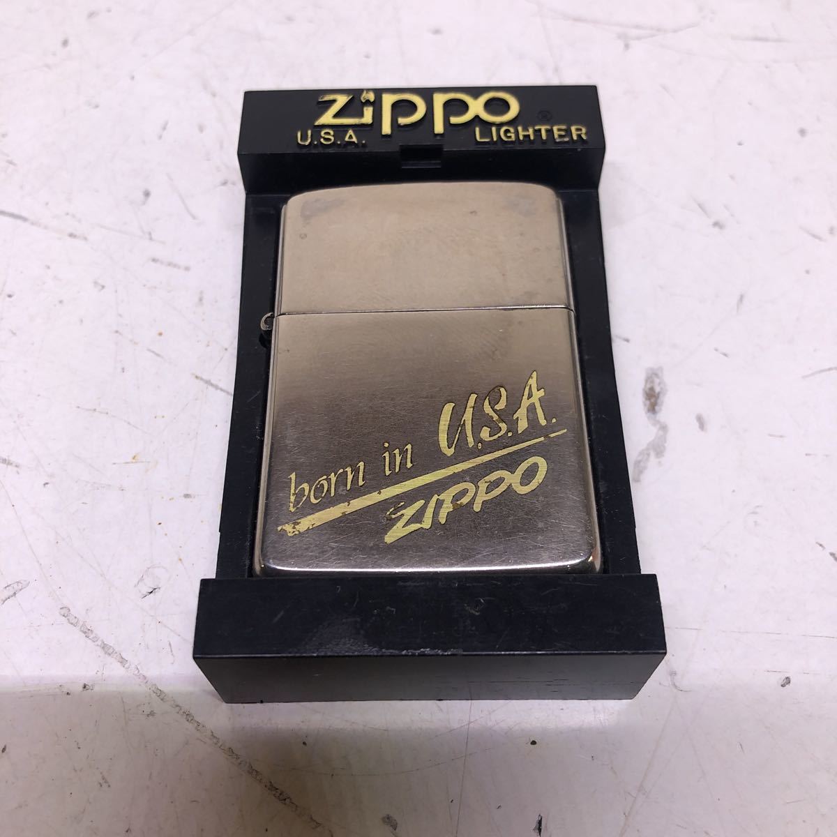 Yahoo!オークション - # ZIPPO born in USA 1988年製 ②
