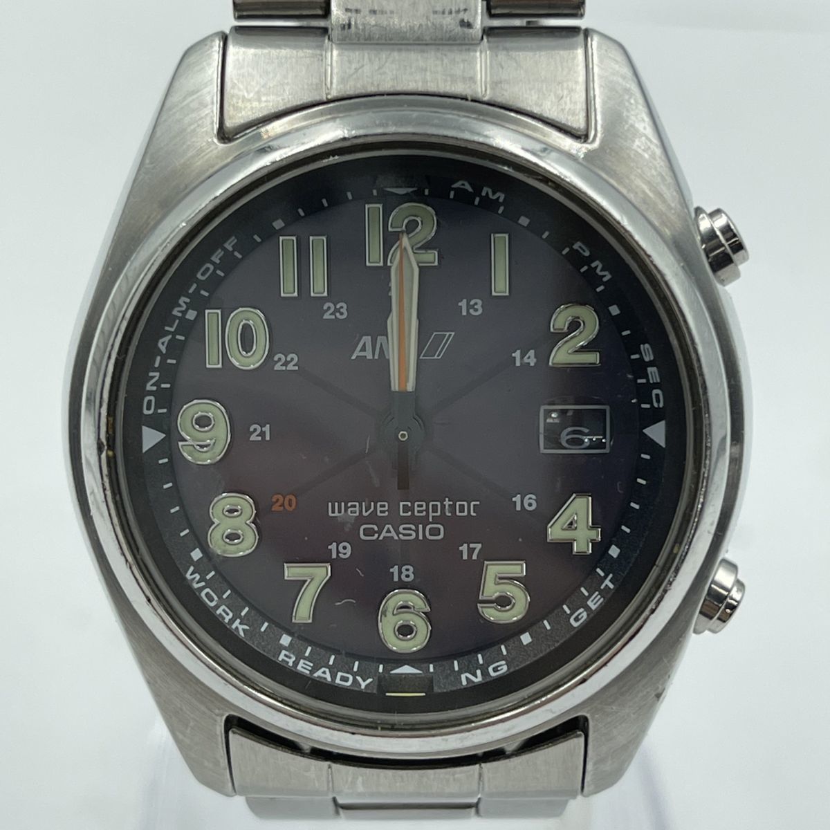 Yahoo!オークション - B722-A85-15 CASIO カシオ ANA アナ Waveceptor ...