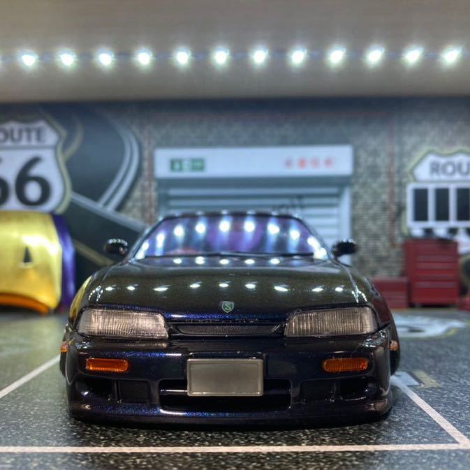 Yahoo!オークション - プラモデル完成品 フジミ1/24 S14シルビア改 前...