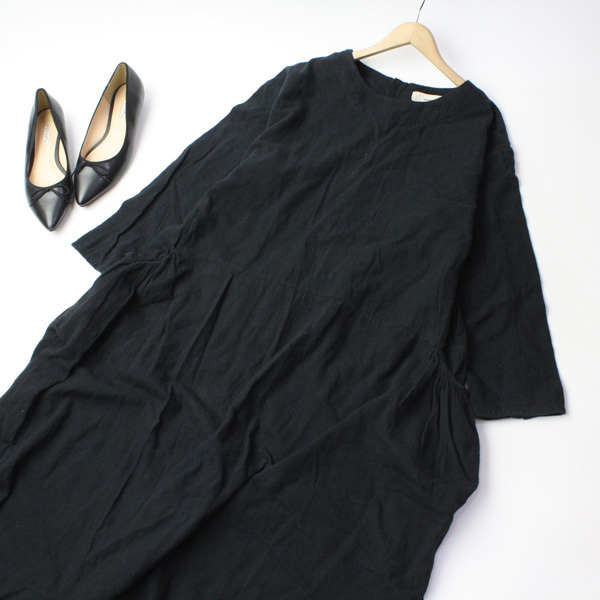 Yahoo!オークション - OMEKASI オメカシ コットン100％ 長袖ワンピース...