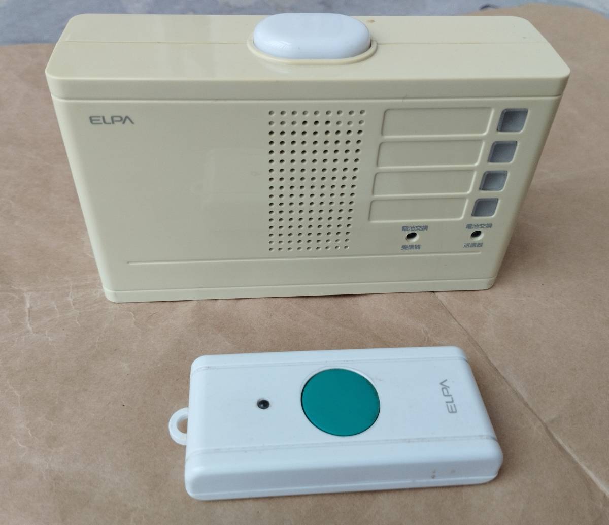 Yahoo!オークション - ELPA 朝日電器 特定小電力ワイヤレスチャイム EW...