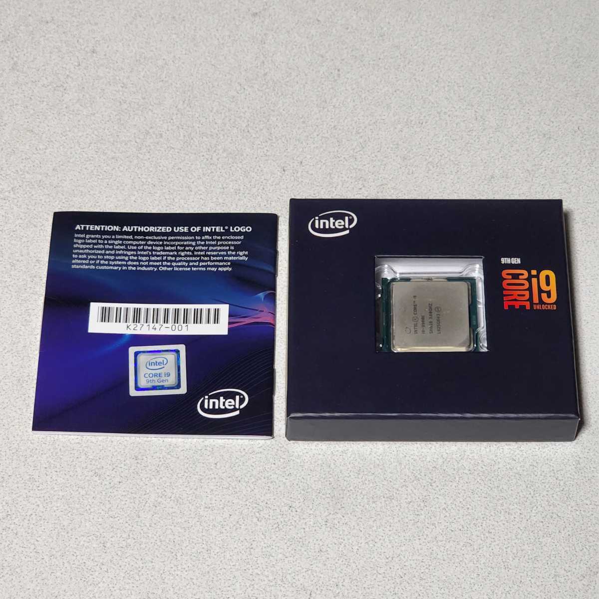 PayPayフリマ｜CPU Intel Core i9 9900K 3 6GHz 8コア16スレッド PCパーツ インテル 動作確認済み