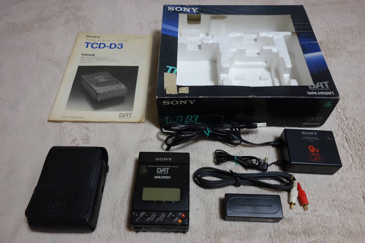 電源入りました DATウォークマン TCD-D3 取扱説明書・付属品あり (SONY ソニー) DATレコーダー デジタルオーディオテープ｜代購幫