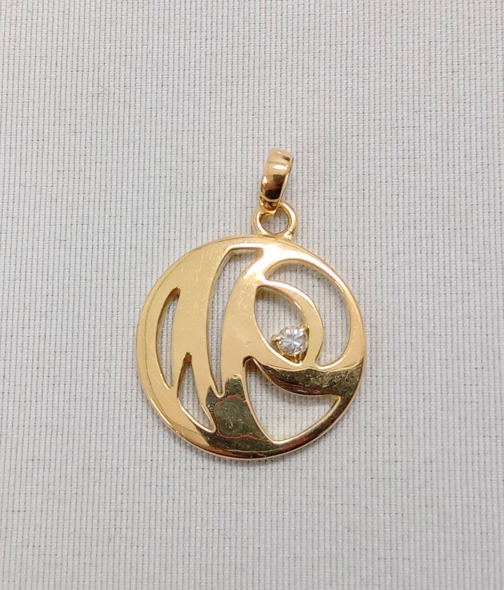 Yahoo!オークション - K18 トップ ダイヤ付き 2.0g