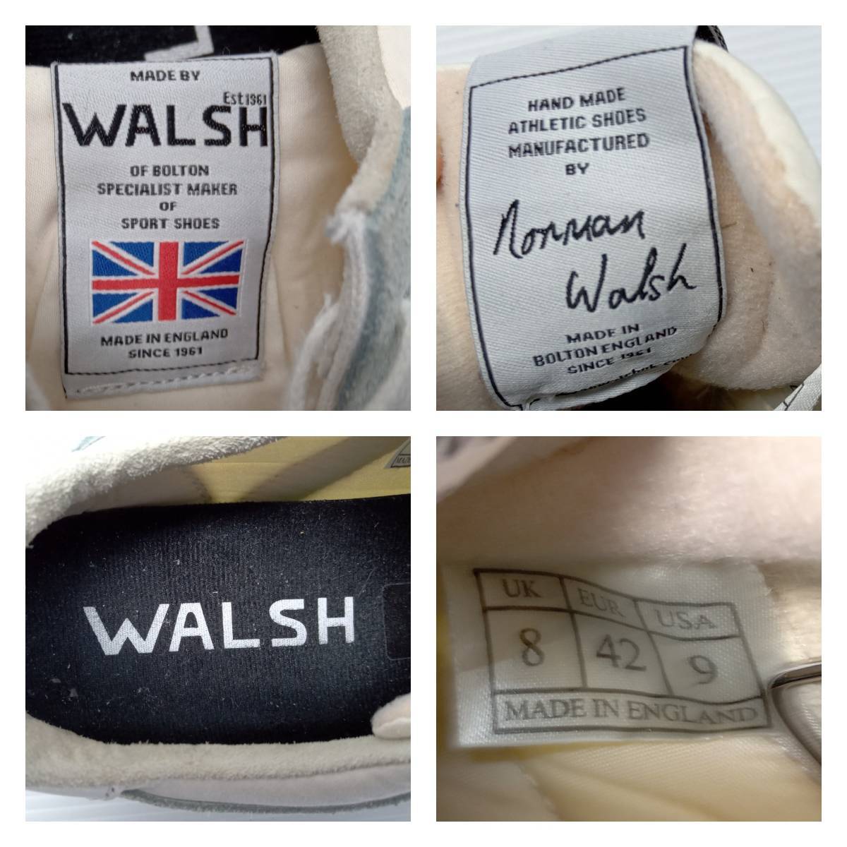 Yahoo!オークション - WALSH ウォルシュ スニーカー 英国製 スウェー...