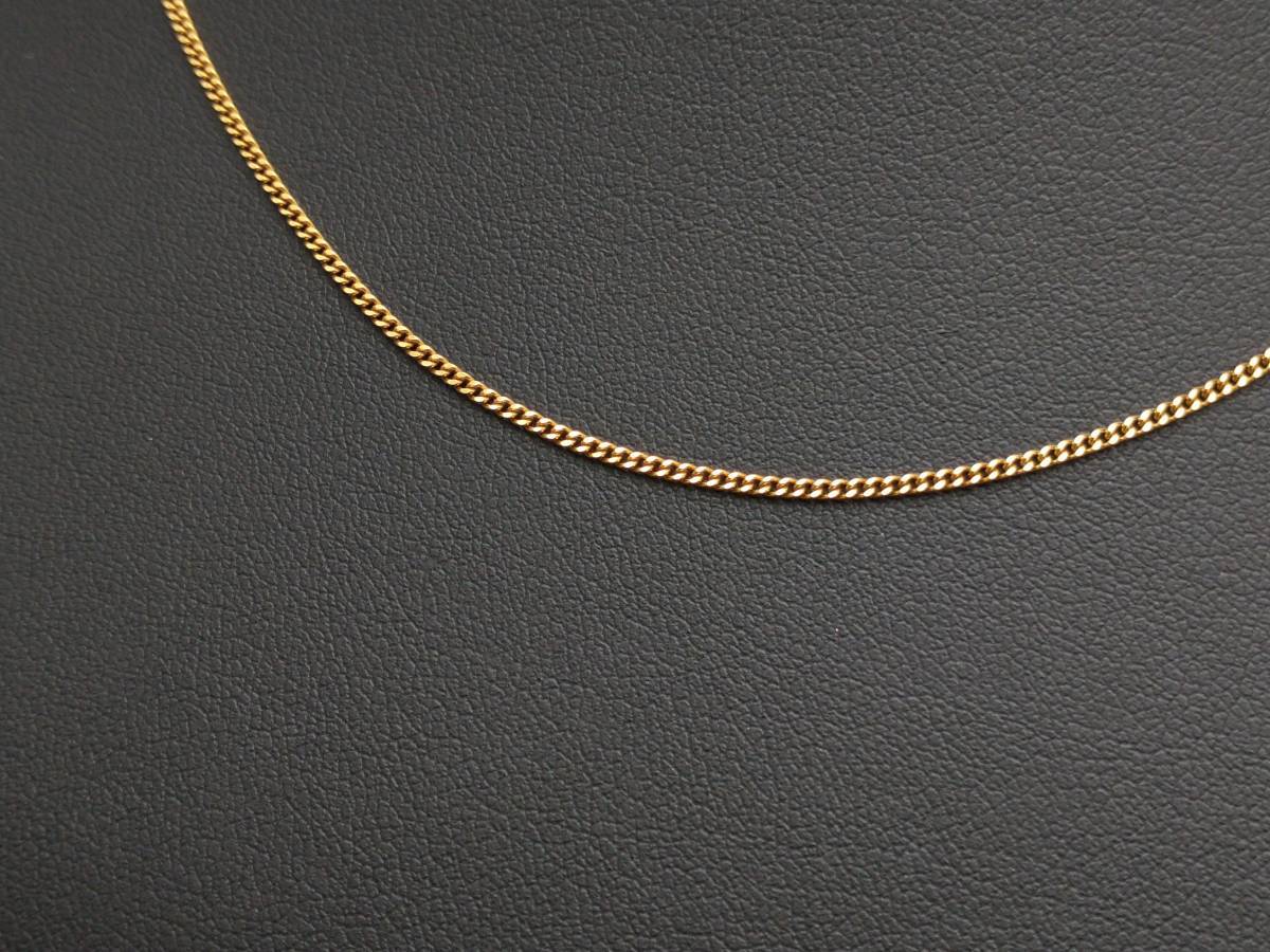 Yahoo!オークション - チェーン ネックレス K18 40cm 3.1g 金 イエロー...