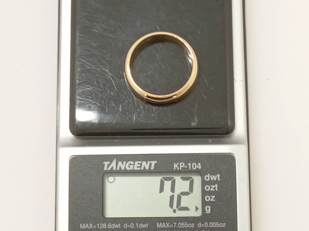 Yahoo!オークション - K18 17号 7.2g 18金 甲丸リング