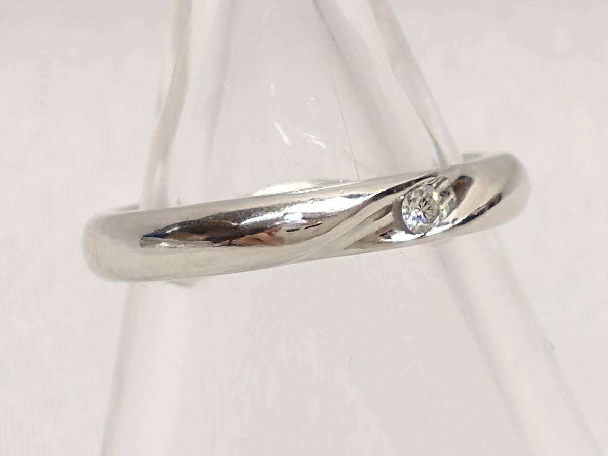 Pt900 ダイヤ0.02ct リング 5号 3.7g 甲丸 シンプル(プラチナ)｜売買されたオークション情報、yahooの商品情報をアーカイブ公開 - オークファン（aucfan.com）