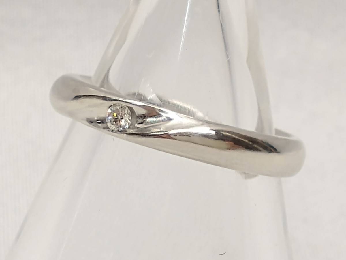 Pt900 ダイヤ0.02ct リング 5号 3.7g 甲丸 シンプル(プラチナ)｜売買されたオークション情報、yahooの商品情報をアーカイブ公開 - オークファン（aucfan.com）
