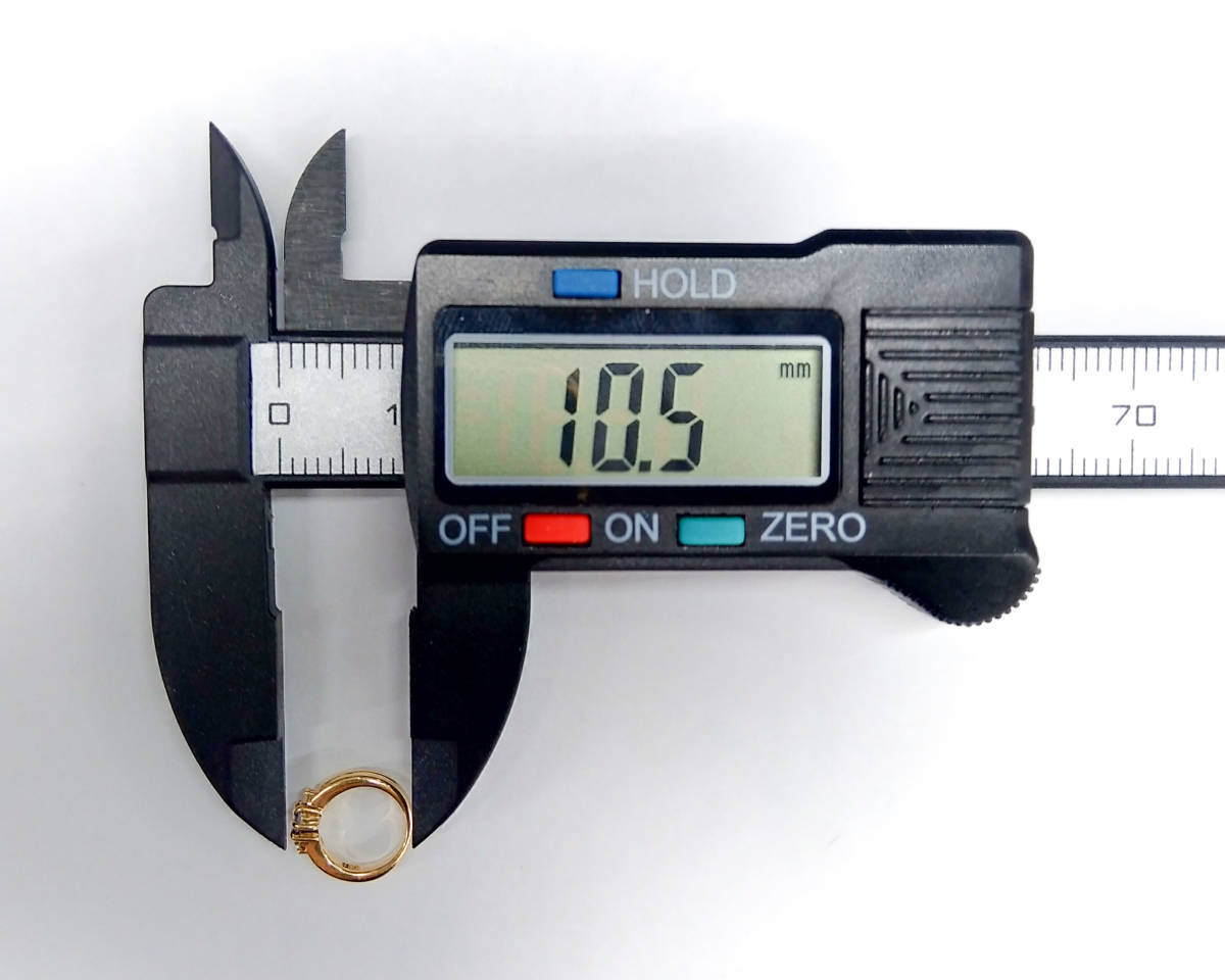 Yahoo!オークション - K18／トップ／ダイヤ付き／0.9g