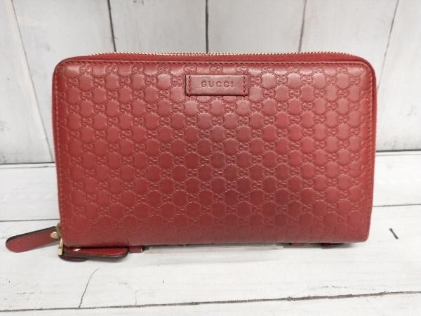 Yahoo!オークション - GUCCI マイクログッチシマ レッド 544250 2149 ...