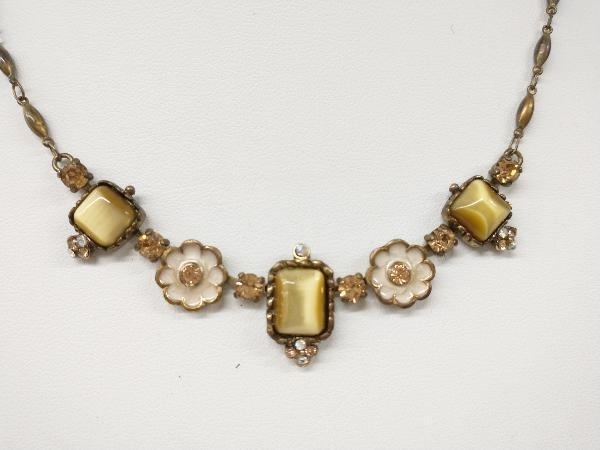 Yahoo!オークション - imac イマック ネックレス フラワーモチーフ 44c...