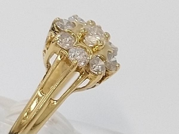 Yahoo!オークション - K18 ダイヤ0.75ct／デザインリング／指輪／9.5号...