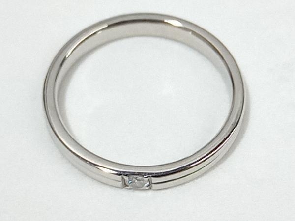 Yahoo!オークション - Pt950 (総3.3g) ＃8.5 ダイヤ0.03ct リング 指輪