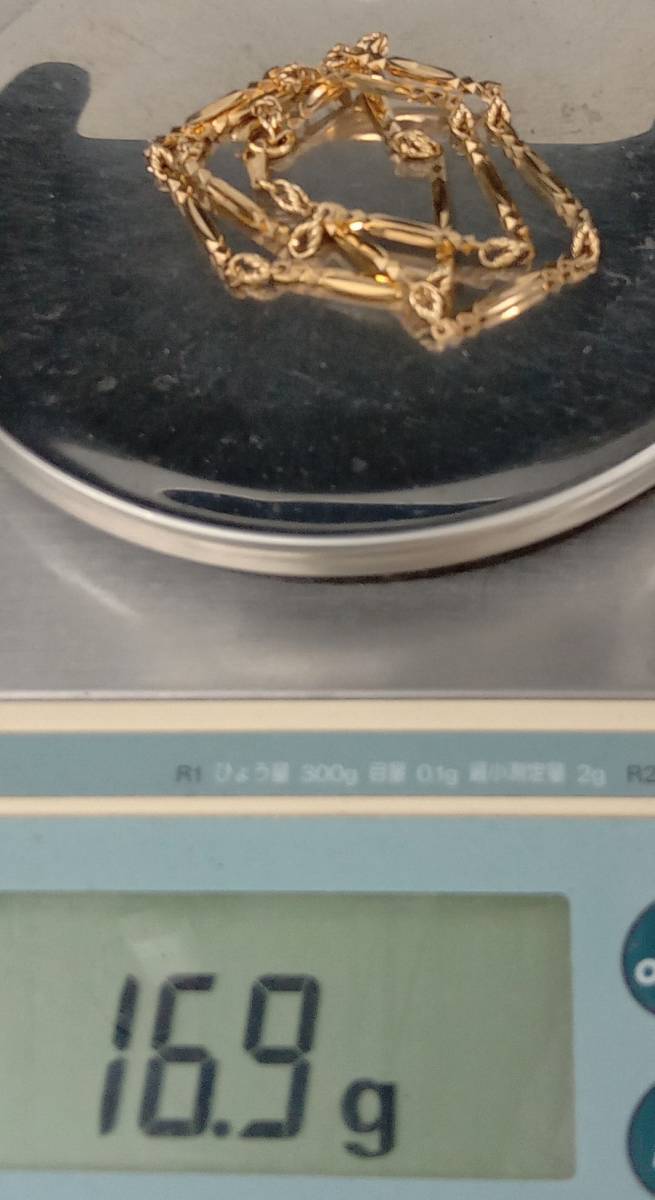 Yahoo!オークション - 【造幣局刻印】K18 18金 ゴールド 42.5cm 16.9g ...