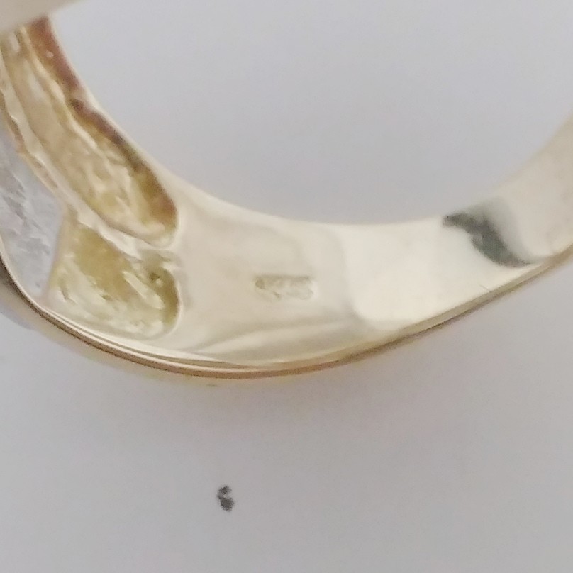 Yahoo!オークション - K18/Pt900 #7 5.1g 指輪 リング イエローゴール...