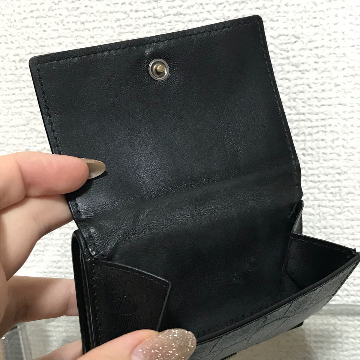 BALENCIAGA バレンシアガ レザー ペーパーミニウォレット 三 BALENCIAGA バレンシアガ レザー ペーパーミニウォレット 三