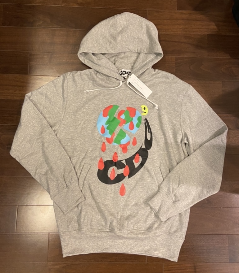代購代標第一品牌－樂淘letao－新品 XLサイズ CDG Better Gift Shop -Tim Comix Heather Gray Hooded Sweatshirt コムデ ...