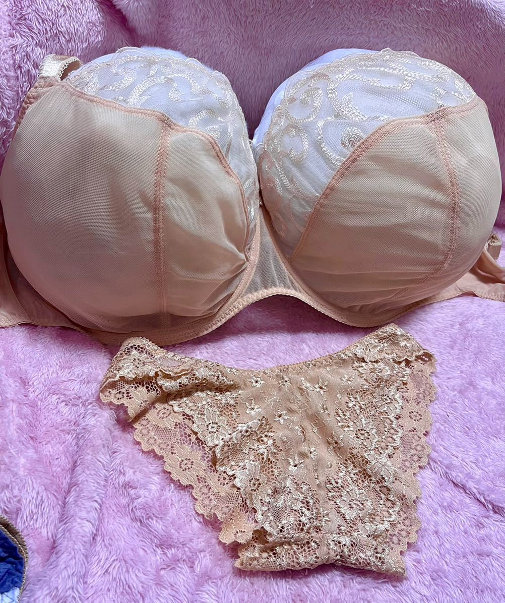 Pカップ ブラジャーショーツセット 脇高補正下着 クリーニング済み マタニティ 特大サイズ Eカップ以上 |売買されたオークション情報