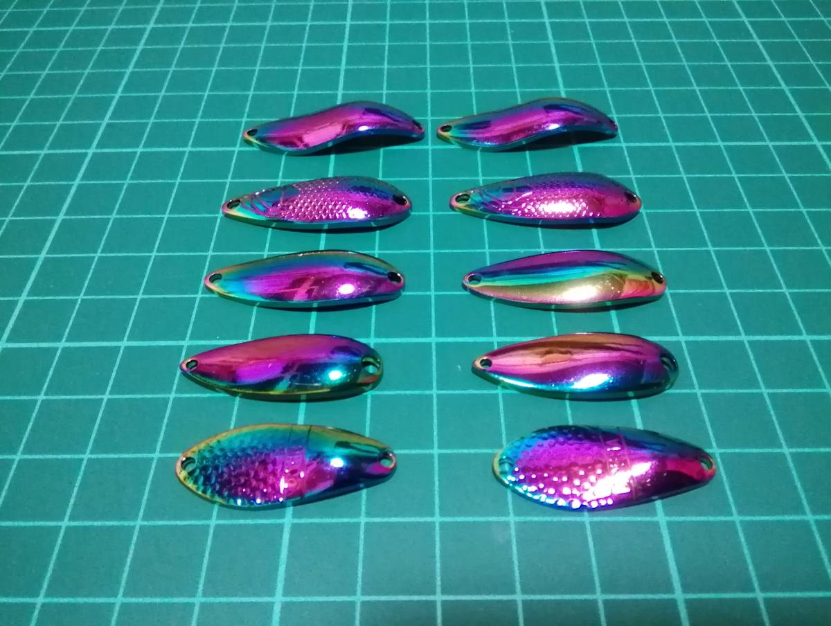 Yahoo!オークション - ③3g～3.8g 5種類10個 オーロラ色 BUX風＆エミシ...