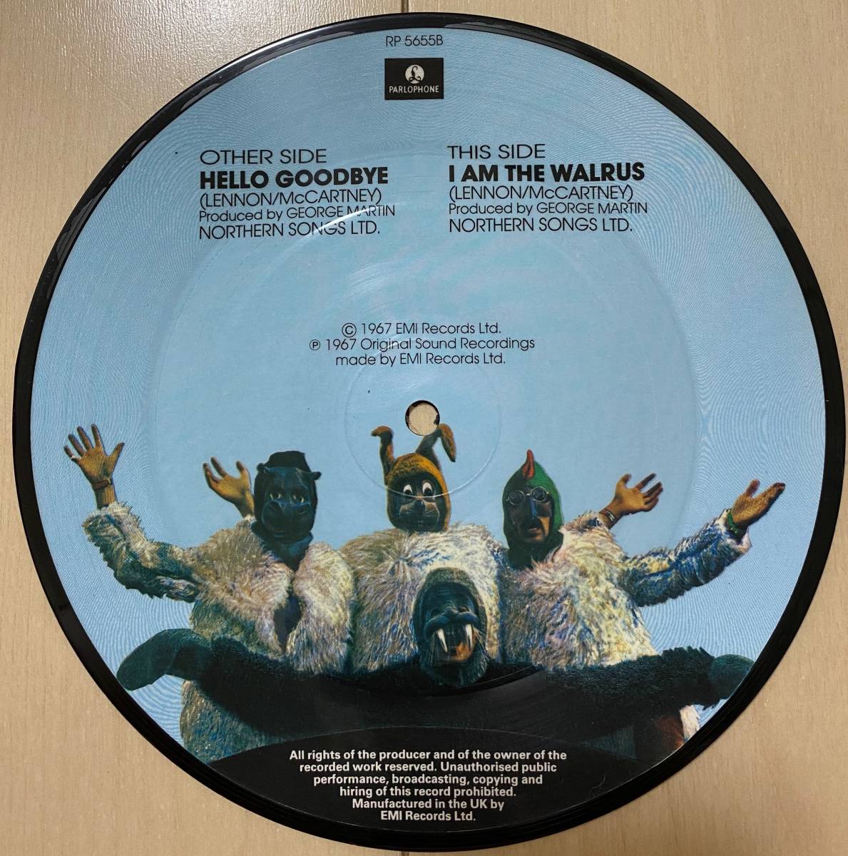 Yahoo!オークション - THE BEATLES/HELLO GOODBYE&I AM THE WALRUS/UK...