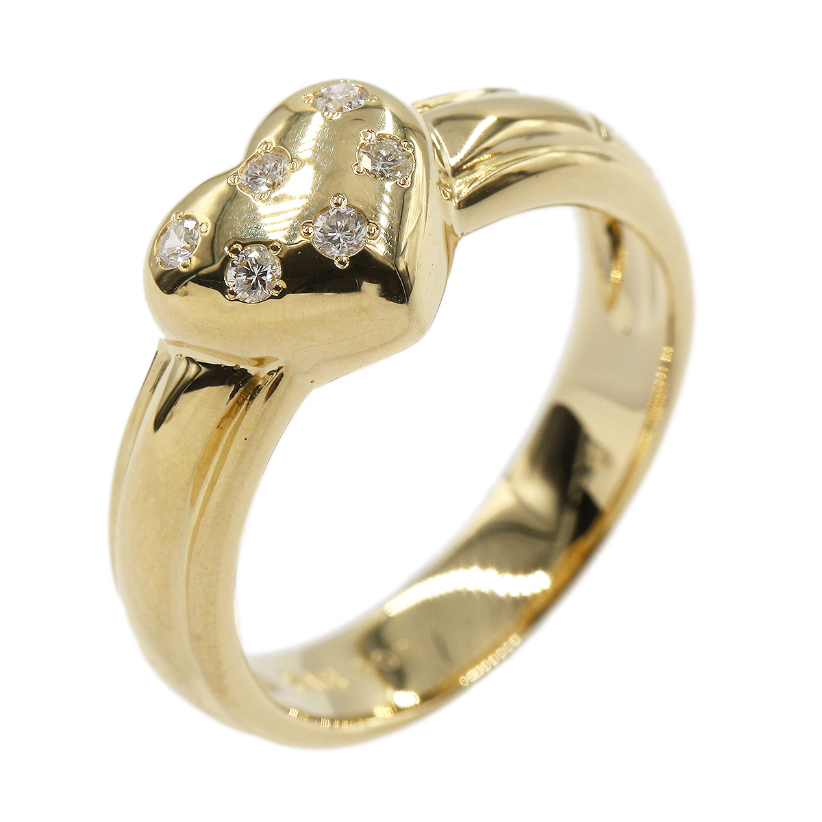 Yahoo!オークション - Q1945 仕上済 イヴサンローラン 11号 K18YG ハ...