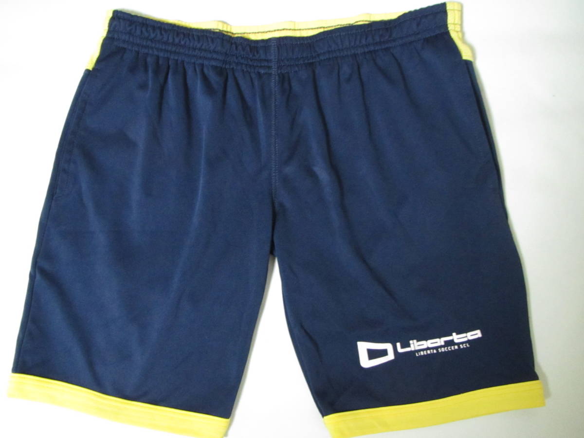 5 Liberta リベルタ サッカースクール 半袖 ユニフォーム ハーフパンツ 上下セット Js 120 130cm トレーニングウェア ネイビー 紺 黄ユニフォーム|売買された