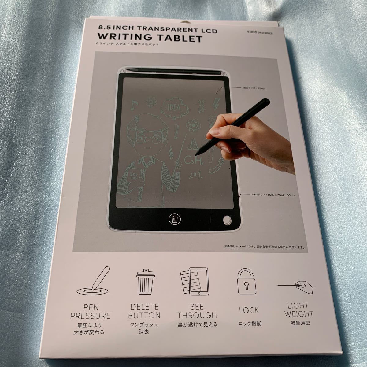 3COINS 8 5インチ スケルトン電子メモパッド｜Yahoo!フリマ（旧PayPayフリマ）