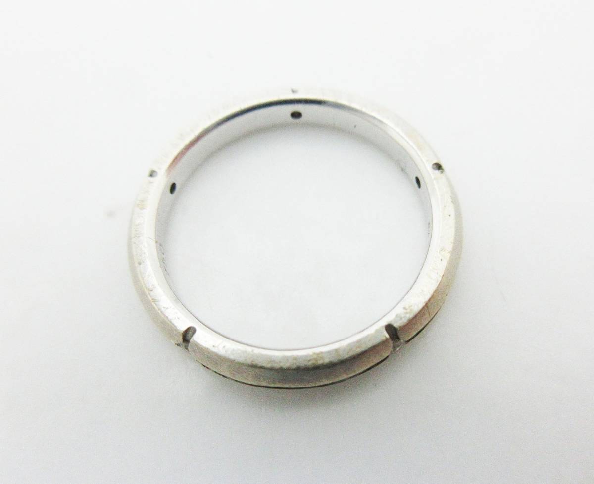 N A409 ティファニー ストリーメリカ ダイヤ リング 750 K18 WG ホワイトゴールド 3g 9号 幅2.5mm Tiffany&co. 指輪(ホワイトゴールド)｜売買された ...