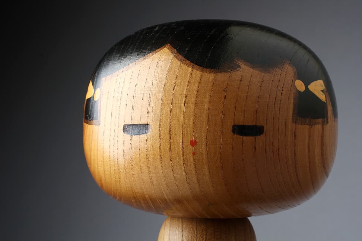 Yahoo!オークション - EF264 【山中三平 作】創作こけし「畔道」高31cm...